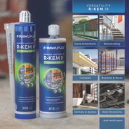 Rawlplug R-KEM II Styrene-Free Polyester Resin 300ml - Screwfix