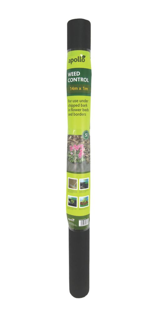 Apollo Weed Control Fabric Roll 14m x 1m - Screwfix