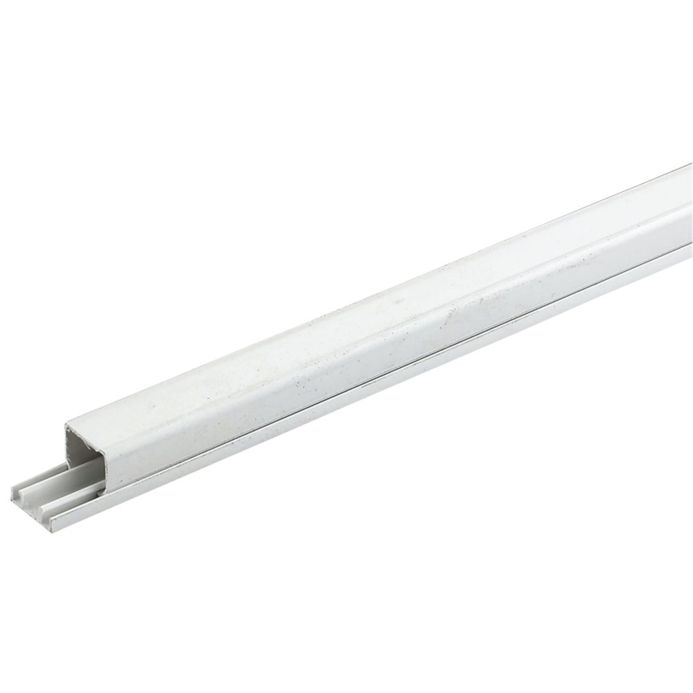 Deta TTE uPVC White Mini Trunking 16mm x 16mm x 2m - Screwfix