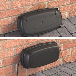 D-Line Outdoor Cable Box Black - Screwfix