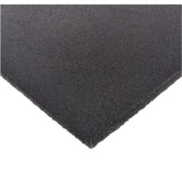 Essentials Rubber Multi-Purpose Floor Mat Black 600mm x 600mm x 12mm ...