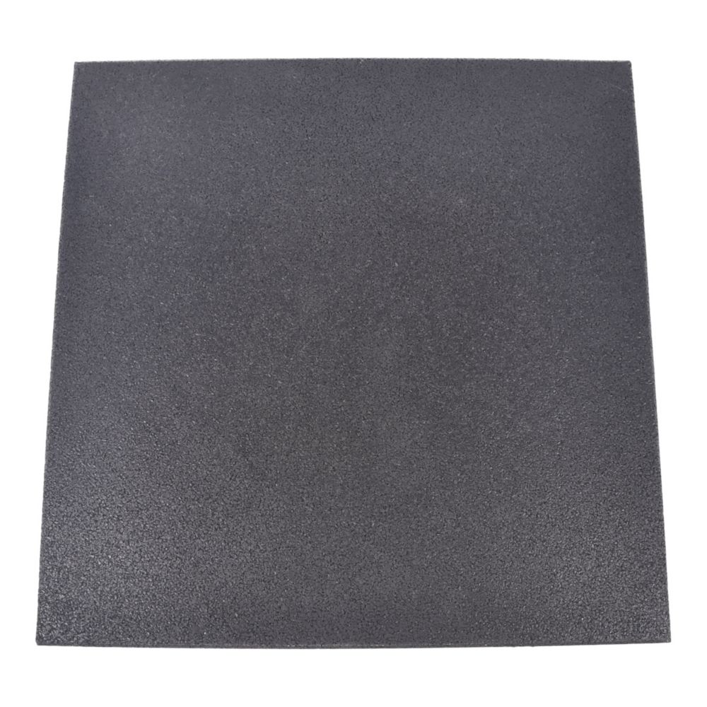 Essentials Rubber Multi-Purpose Floor Mat Black 600mm x 600mm x 12mm ...