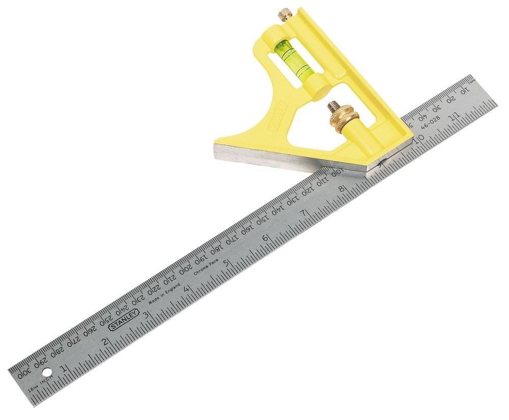Stanley Combination Square 12" (300mm) - Screwfix