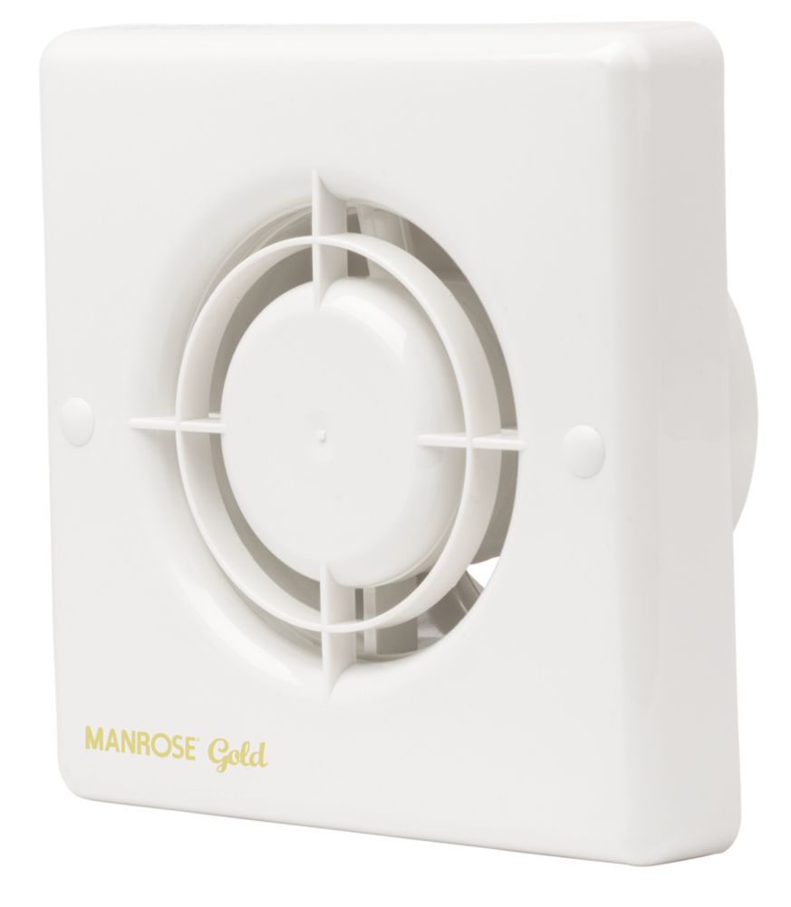 Manrose MG100H 100mm (4") Axial Bathroom Extractor Fan with Humidistat ...