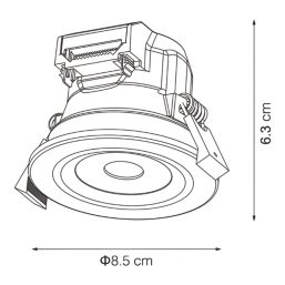 LAP Ubertas Fixed LED Downlights White 4W 420lm 10 Pack - Screwfix