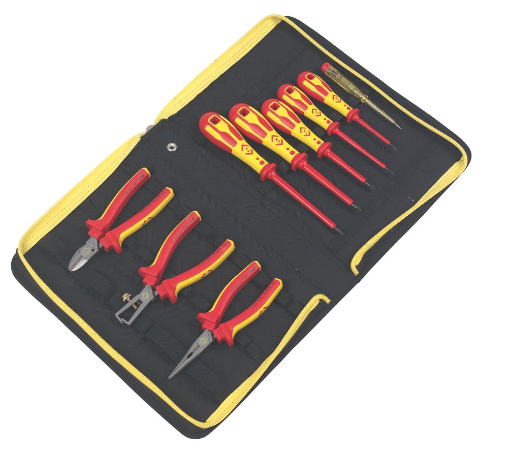 C.K VDE Pliers & Screwdriver Kit 10 Piece Set - Screwfix