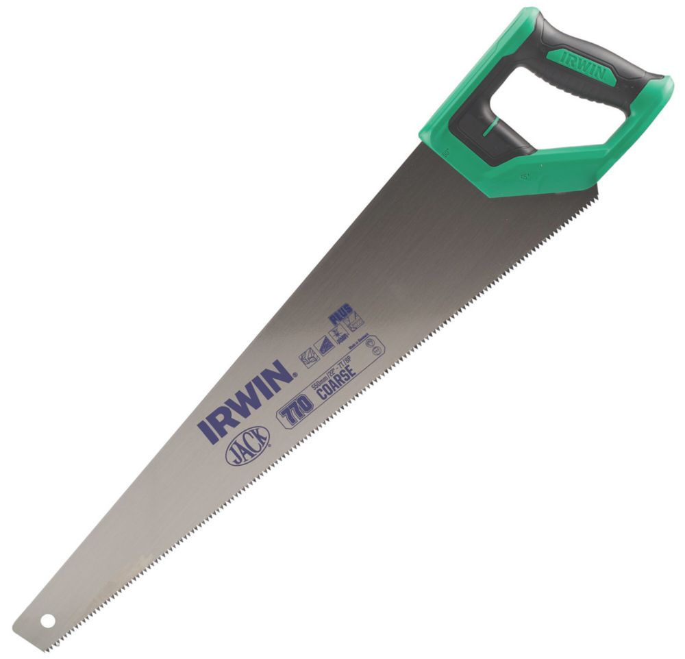 Irwin Jack 7tpi Wood Jack Saw Plus 22" (550mm) - Screwfix