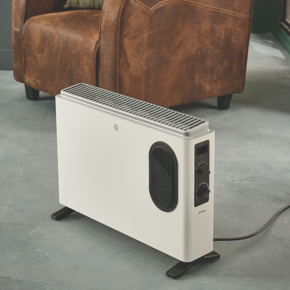 Blyss NDK20-24AF 2000W Electric Portable Convector Heater White - Screwfix