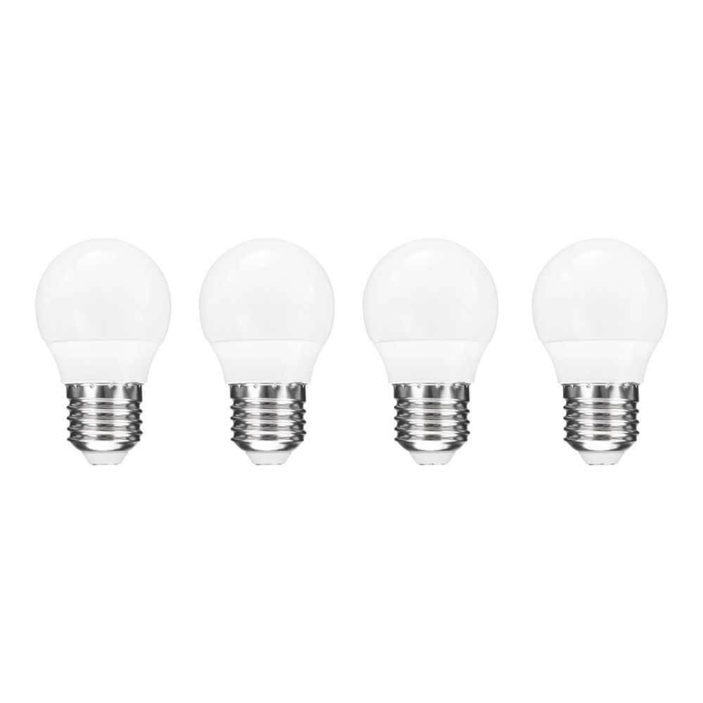 Essentials E27 Mini Globe LED Light Bulb 250lm 2.2W 4 Pack - Screwfix