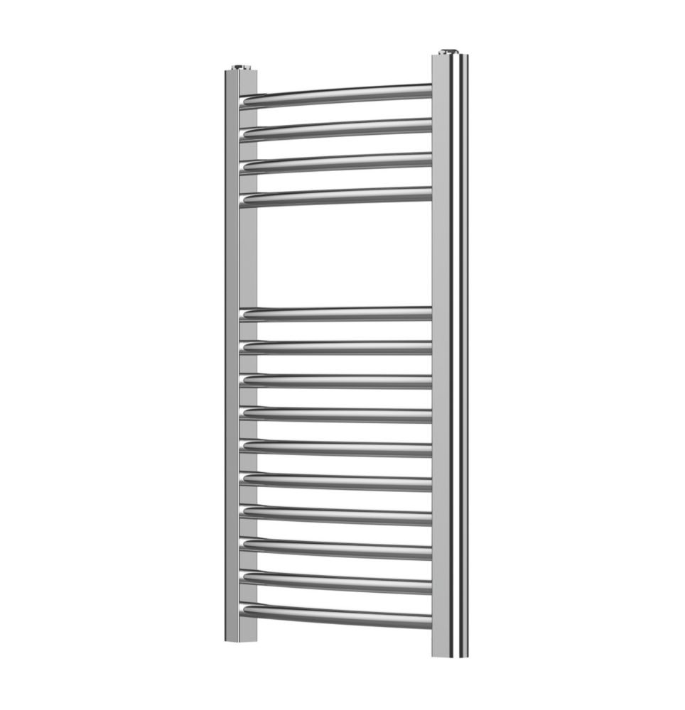 Blyss 700mm x 400mm 563BTU Chrome Curved Towel Radiator - Screwfix