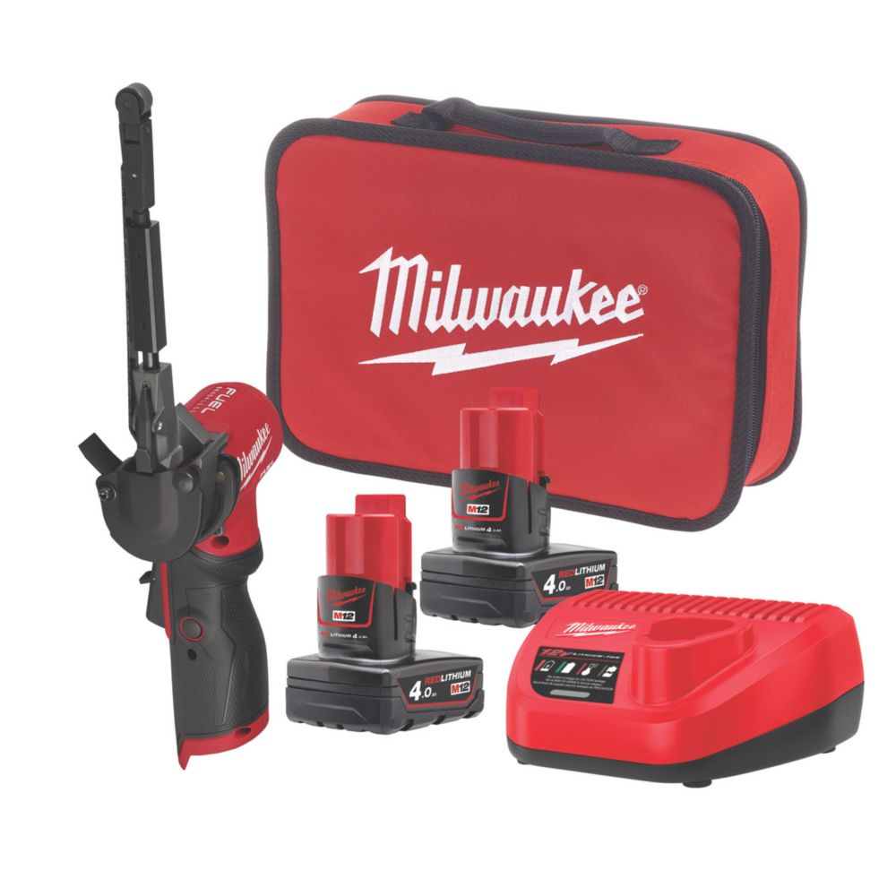 Milwaukee M12FBFL13-402B FUEL 0.51" 12V 2 x 4.0Ah Li-Ion RedLithium ...