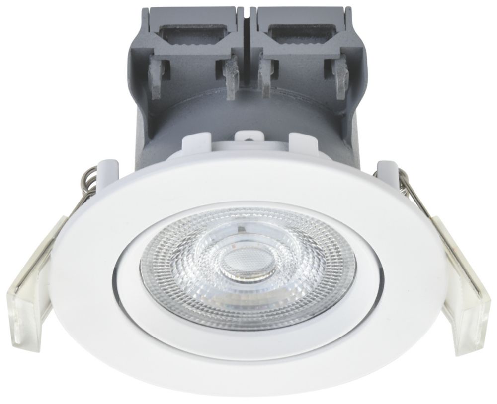 LAP Tilt LED Downlight White 4.5W 420lm - Screwfix