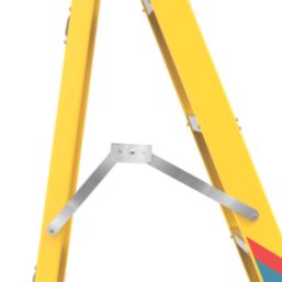 Erbauer Fibreglass 1.62m 6 Step Swingback A Frame Step Ladder - Screwfix