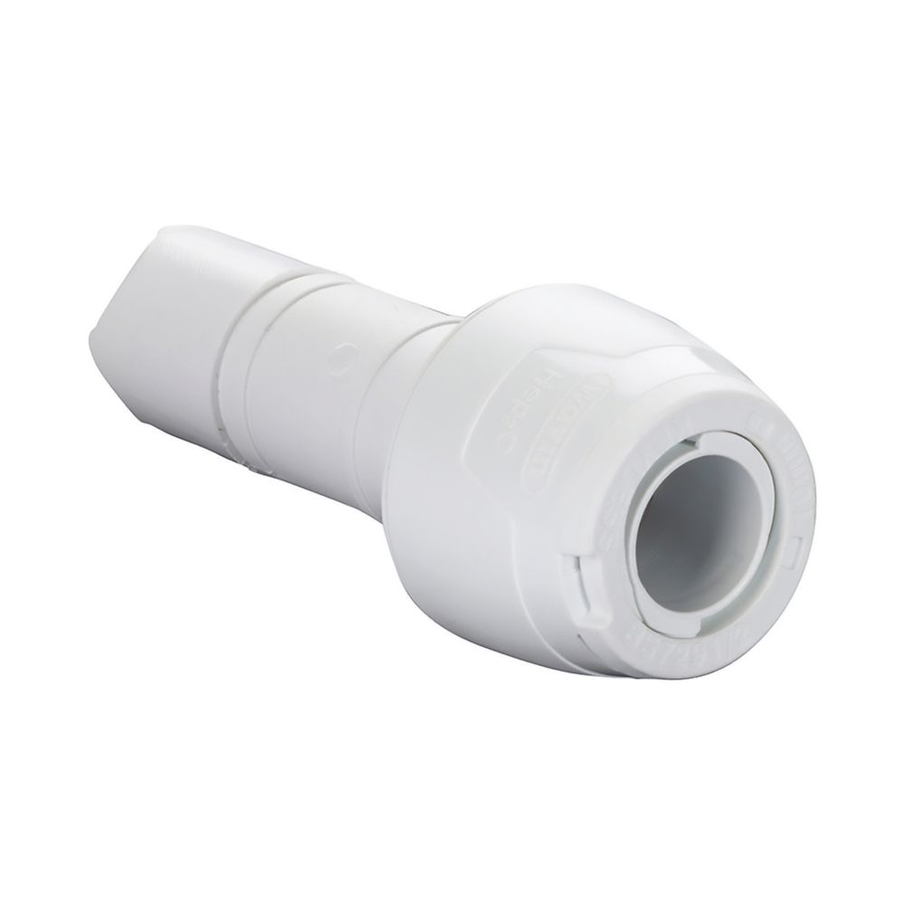 Hep2O Plastic Push-Fit Keyless Socket Reducer F 16mm x M 10mm - Screwfix