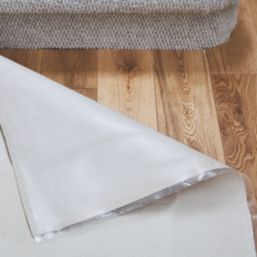 Fortress Trade Cotton Pro Poly-Backed Dust Sheet 6' x 3' - Screwfix