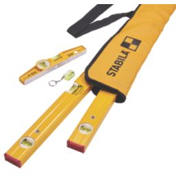Stabila Spirit Level Set 4 Pieces - Screwfix
