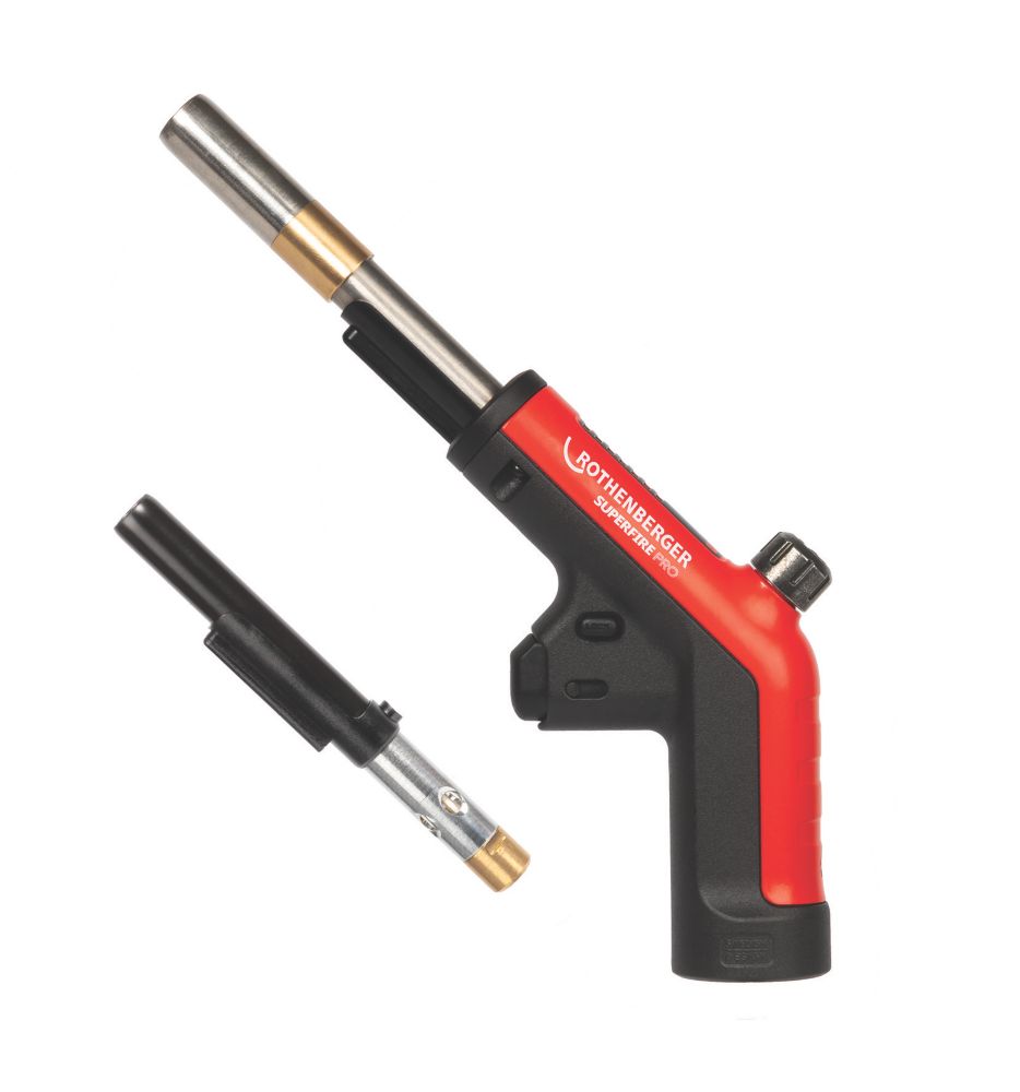 Rothenberger Superfire Pro MAPP & Propane Blow Torch with Burner Tips 3 ...