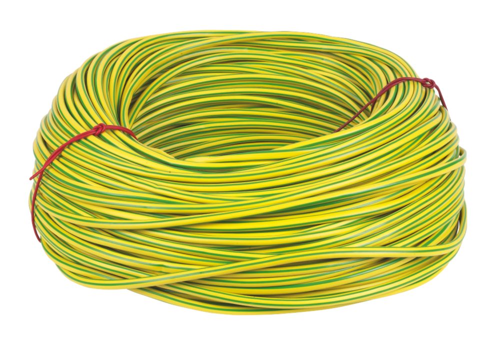 Pro-Fix Green/Yellow Sleeving 6mm x 100m - Screwfix