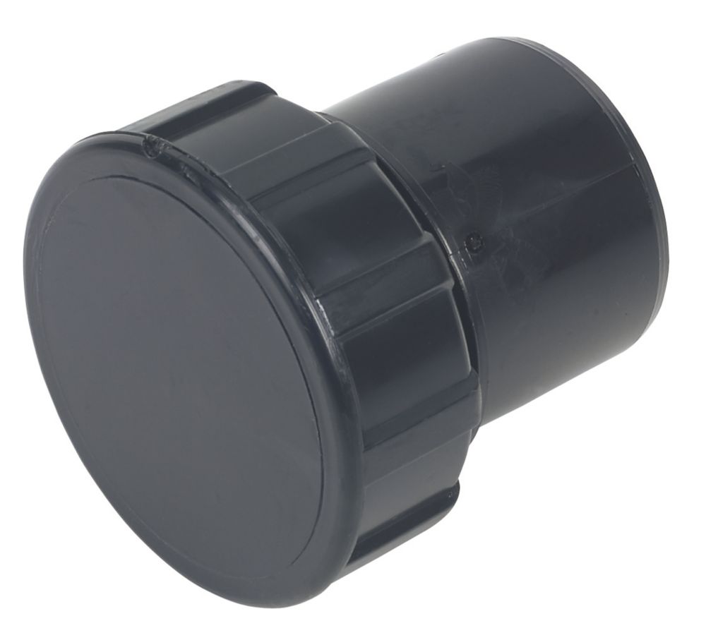 FloPlast Solvent Weld Access Plugs Black 32mm 5 Pack - Screwfix