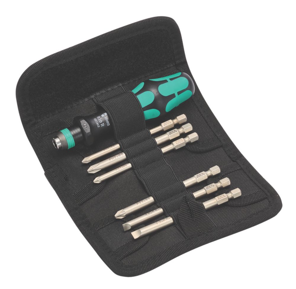 Wera Kraftform Kompakt 40 Interchangeable Screwdriver Set 7 Pieces ...