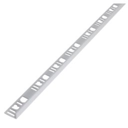 Diall 8mm Straight PVC Tile Trim White 2.5m - Screwfix