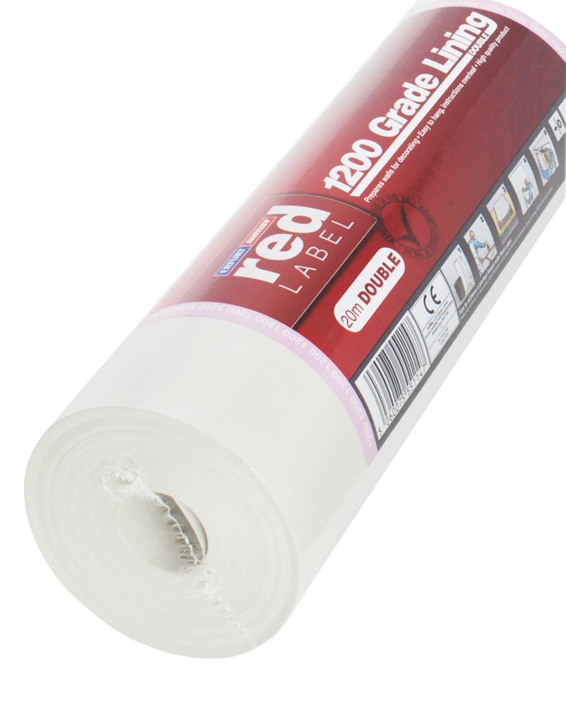 Erfurt Natural Red Label Double Lining Paper 560mm x 20m - Screwfix