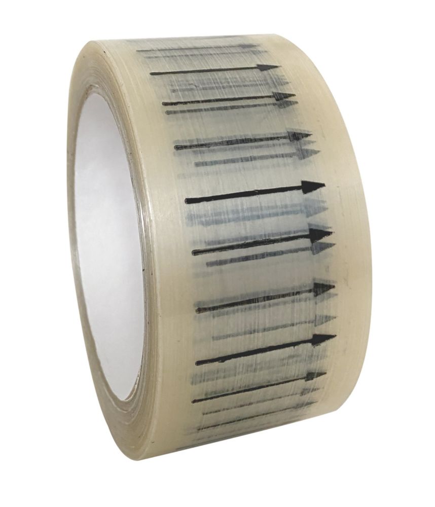 Essentials Directional Arrow Pipe Marking Tape White 33m x 50mm - Screwfix