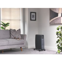 Dimplex 2kW Electric Portable Oil-Free Radiator with Timer Anthracite ...