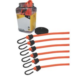 Smith & Locke Bungee Cords 1000mm x 10mm 6 Pack - Screwfix