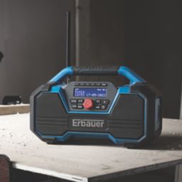 Erbauer ERD18-Li 230V or 18V DAB / FM Radio - Screwfix