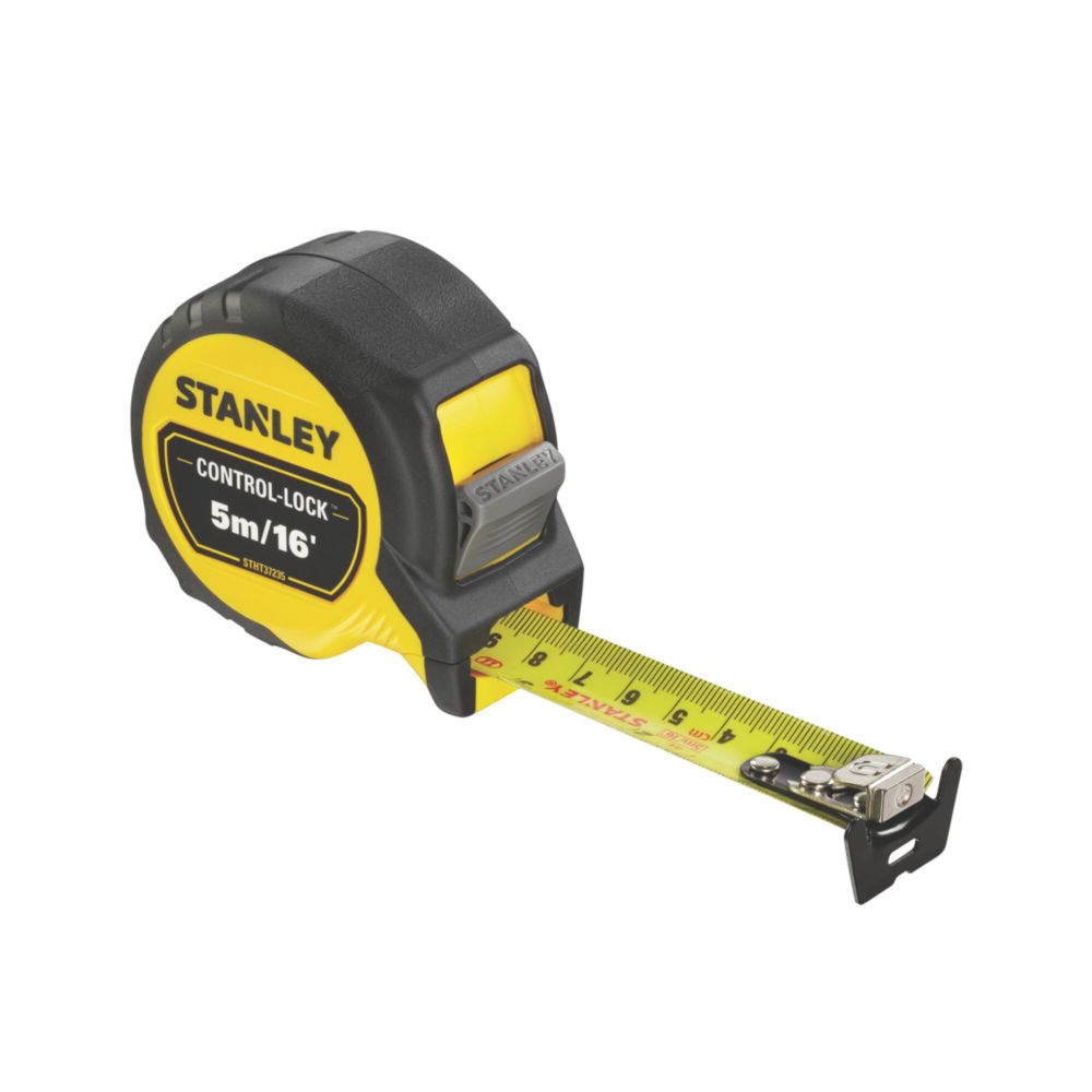 Stanley Control-Lock 5m Tape Measure - Screwfix