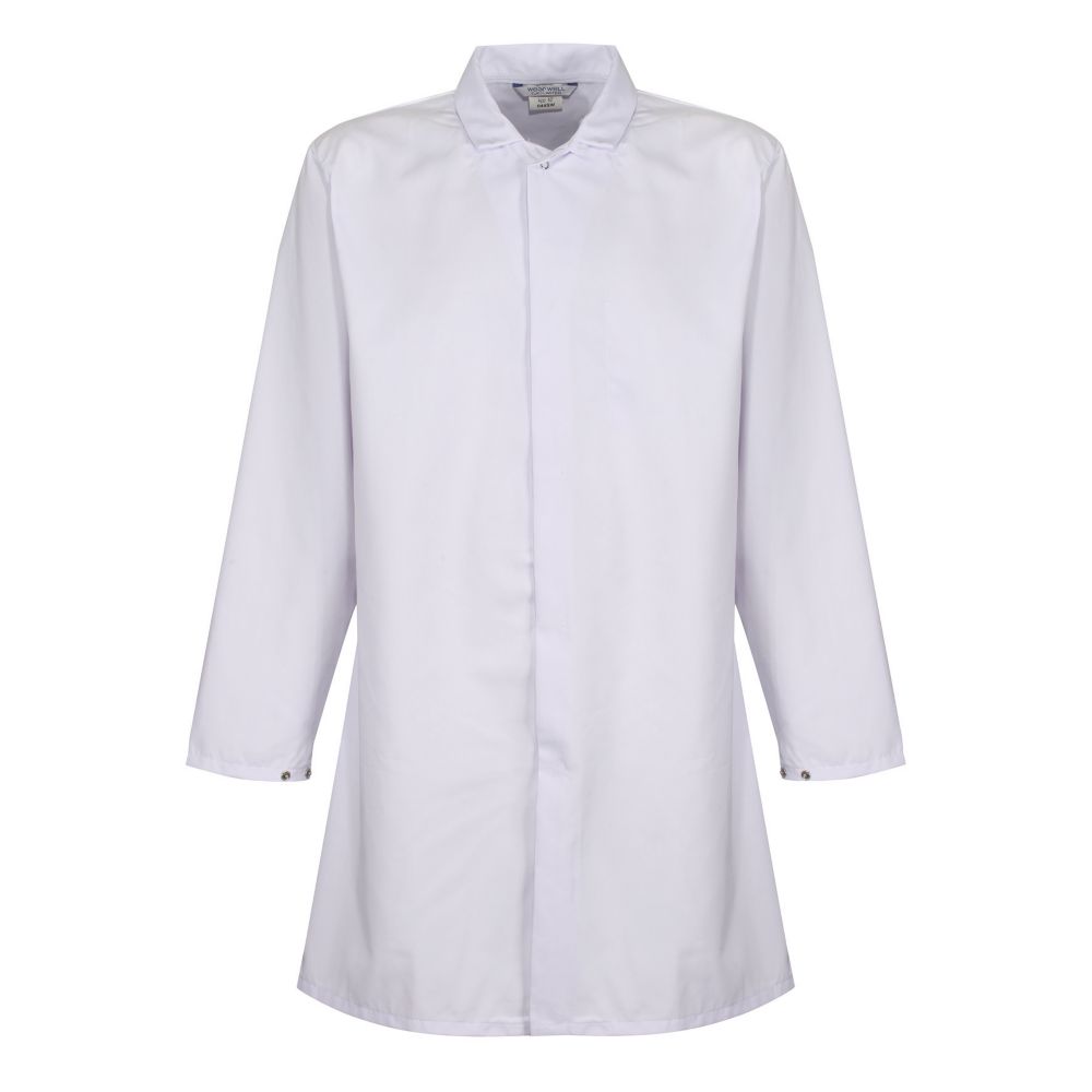 Wearwell Food Industry Coat White Medium 45" Chest - Screwfix