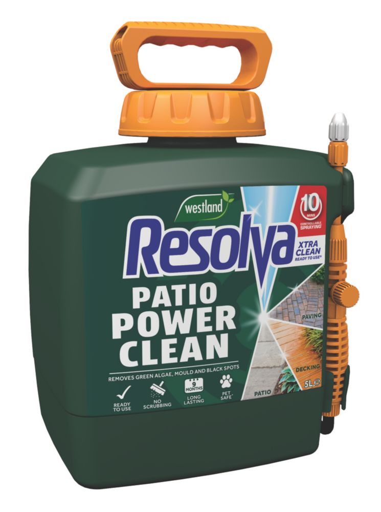 Resolva Xtra Clean Ready to Use Patio Power Clean 5Ltr - Screwfix