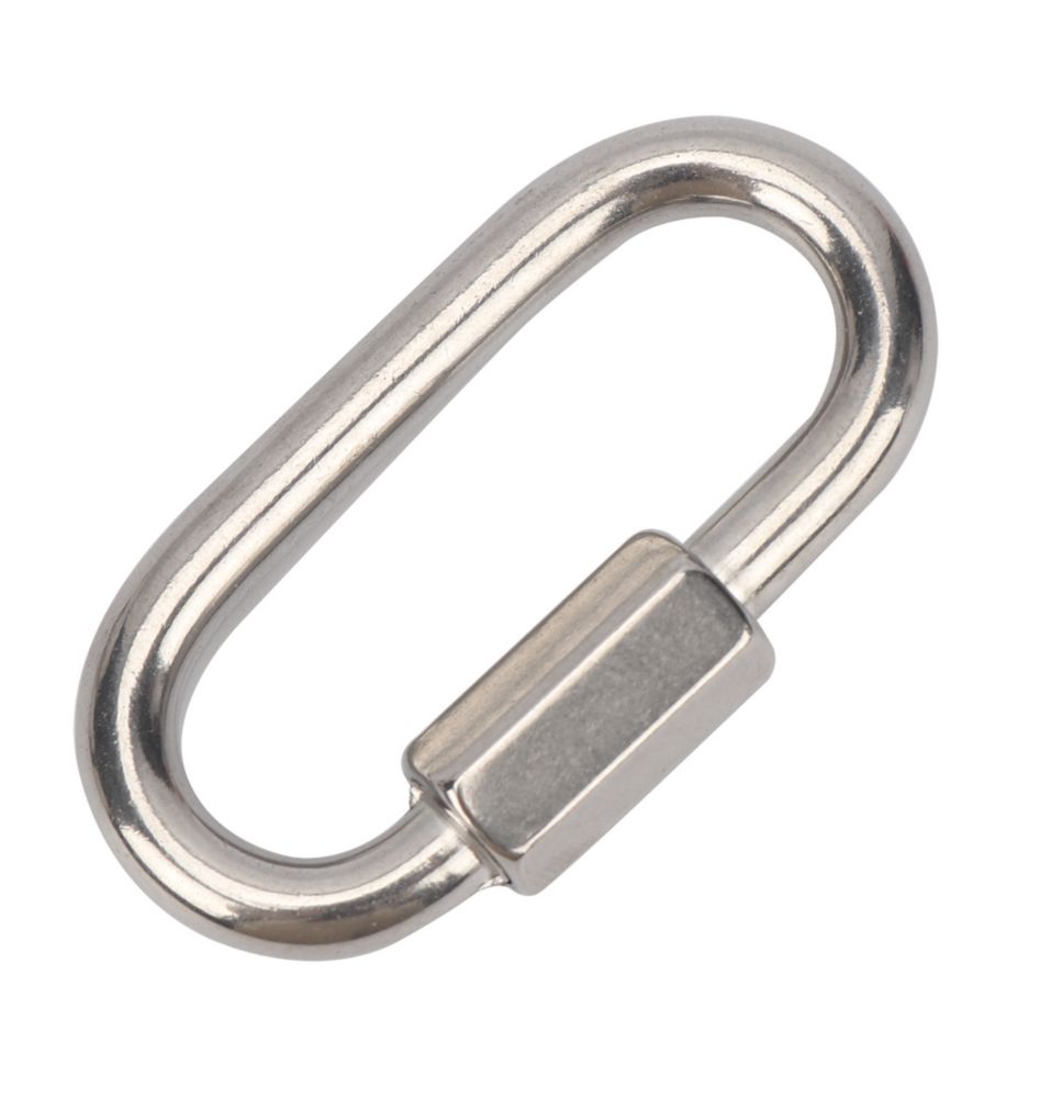 Essentials 6mm Stainless Steel Quick Links 2 Pack - Screwfix