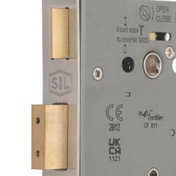 Smith & Locke Fire Rated 5 Lever Satin Nickel Architectural Sash Lock ...