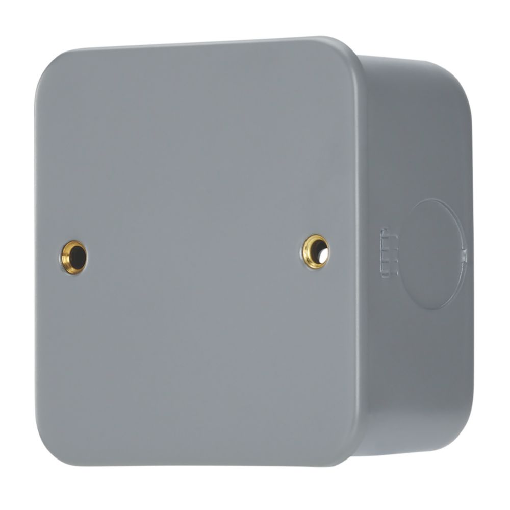 Contactum Metalclad 1-Gang Blanking Plate Grey - Screwfix