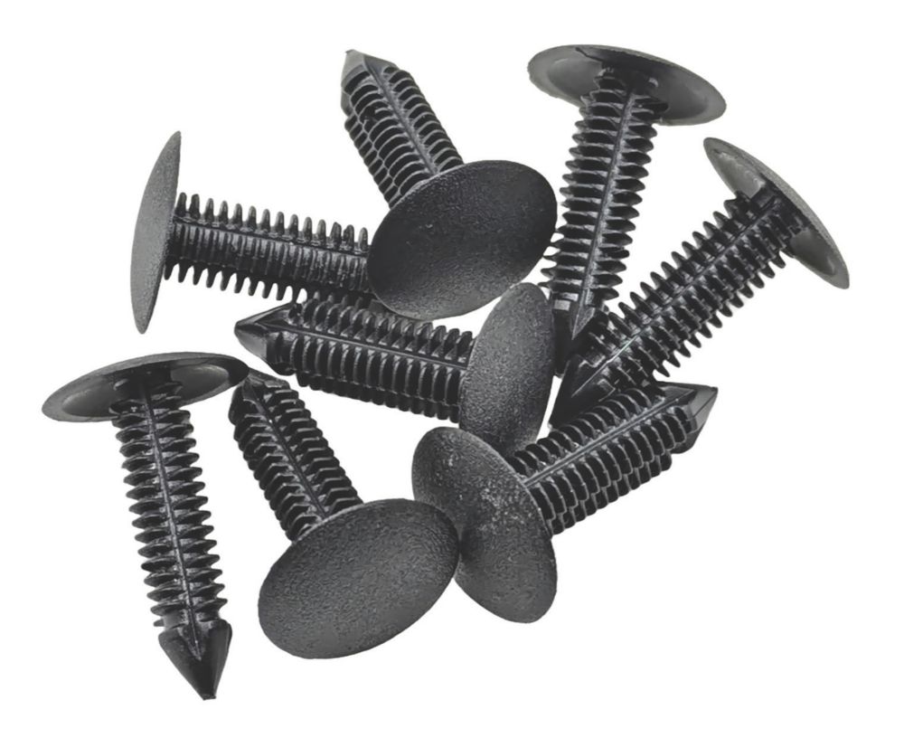 Pearl Automotive Fir Tree Type Trim Buttons 8 Pack - Screwfix