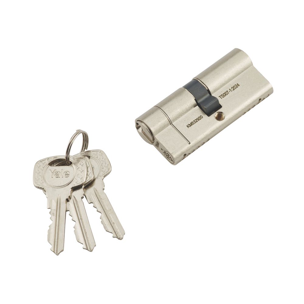 Yale Fire Rated 1 Star 6-Pin Euro Cylinder 40-50 (90mm) Satin Nickel ...
