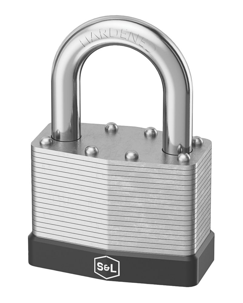 Smith & Locke Laminated Steel Padlock 50mm - Screwfix