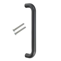 Eclipse Fire Rated Pull Handle Matt Black 19mm x 248mm - Screwfix