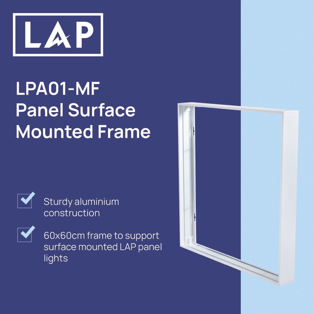 LAP White Panel Light Mount Box 600mm x 600mm - Screwfix