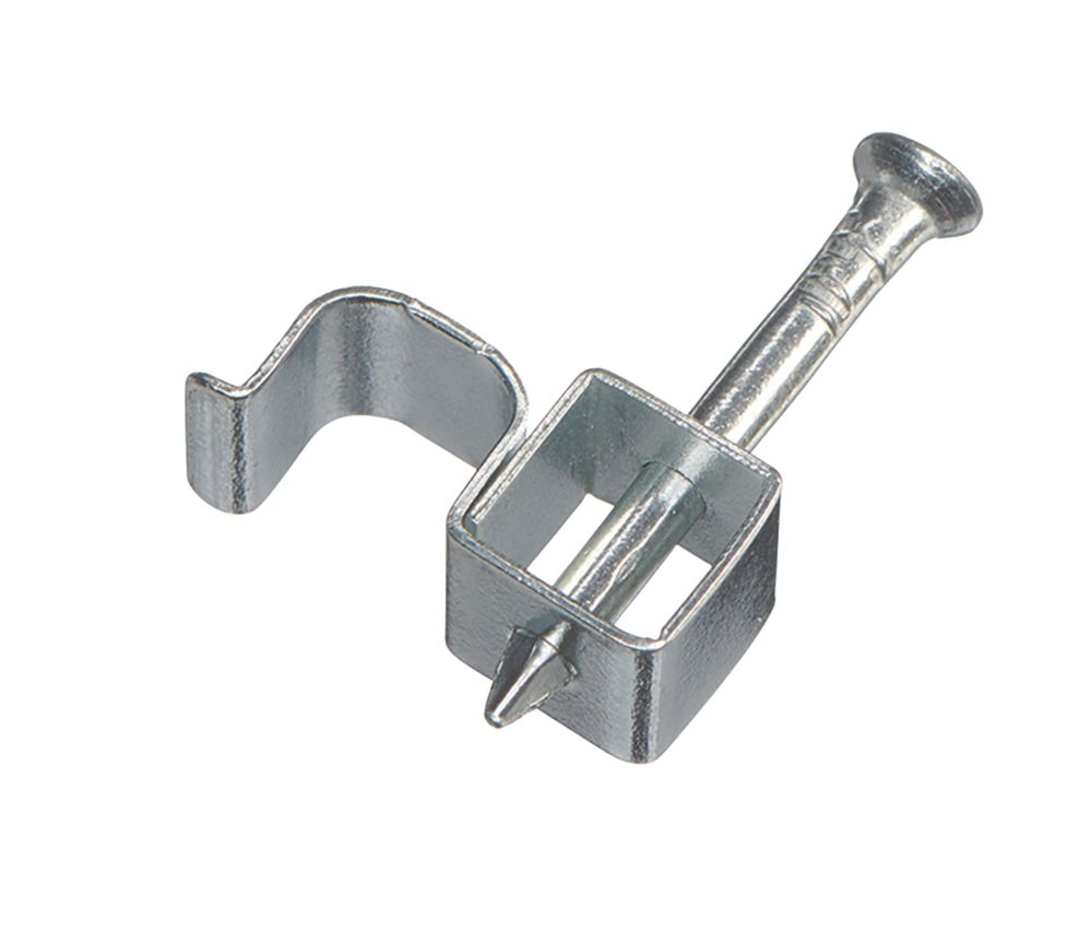 Vimark Fire Rated Cable Clips 1.5mm² Silver 100 Pack - Screwfix