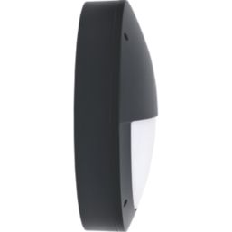 Luceco Atlas Outdoor Round LED Hooded Bulkhead Black 12/19W 1250/2100lm ...