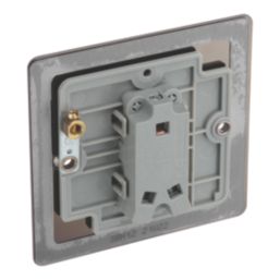 LAP 20A 16AX 1-Gang 2-Way Light Switch Black Nickel - Screwfix