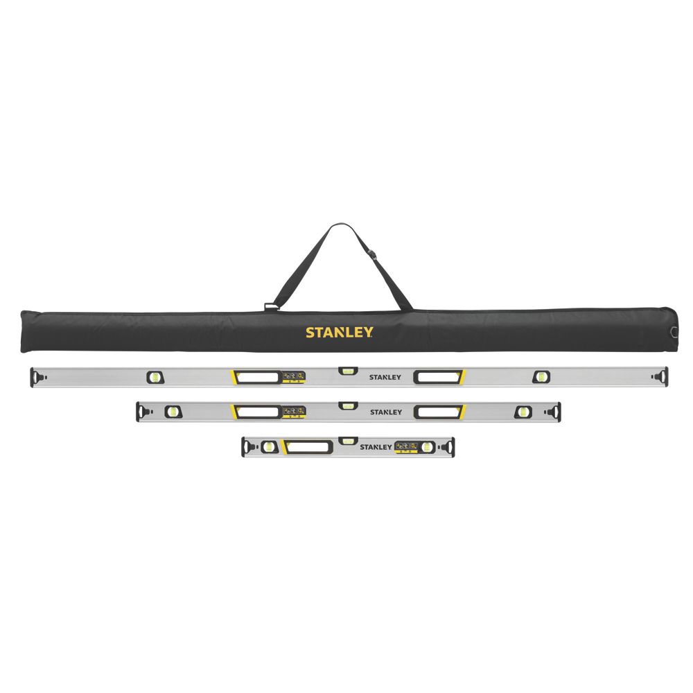 Stanley FatMax Xtreme 60cm, 120cm & 180cm Levels w/Carry Bag 3 Piece ...