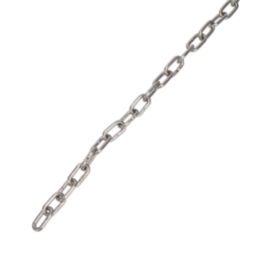 Essentials Side-Welded Stainless Steel Short Link Chain 4mm x 5m - Screwfix
