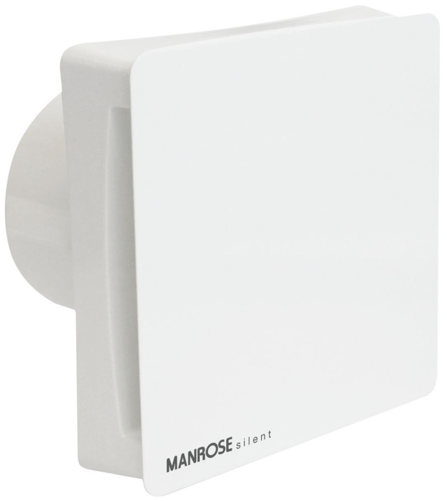 Manrose CSF100S 100mm (4") Axial Bathroom Extractor Fan White 240V ...
