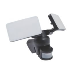 4lite Outdoor LED Security Light With PIR Sensor Black 46W 3719lm ...