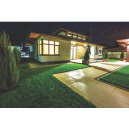 4lite Outdoor LED Security Light With PIR Sensor Black 46W 3719lm ...