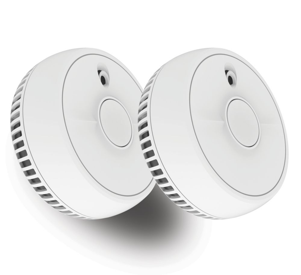 FireAngel SB1-TP-R Battery Standalone Smoke Alarms 2 Pack - Screwfix